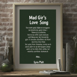 "Mad Girl’s Love Song" by Sylvia Plath: A Critical Analysis - Poem Analysis