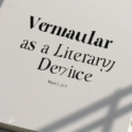 Vernacular as a Literary Device - English Studies